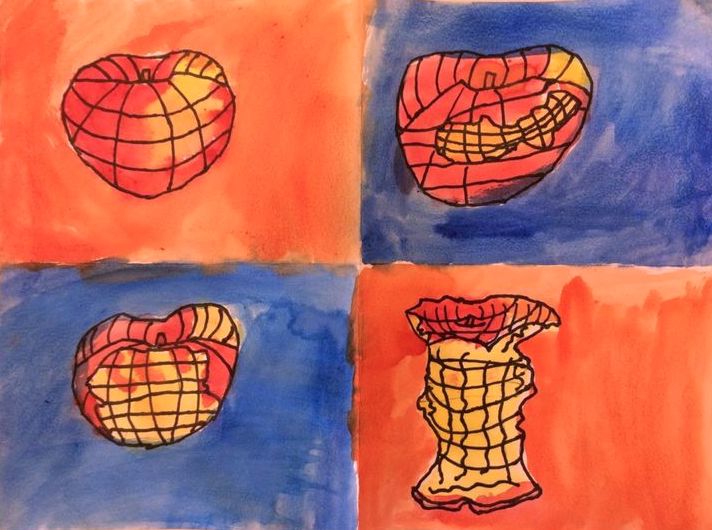 Lines from the Art Room: 3rd Grade Line and Shape Projects
