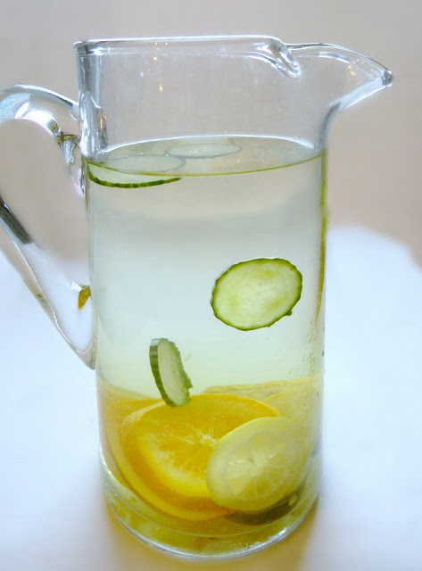 I served some flavored water with dinner - you know, something light to ...