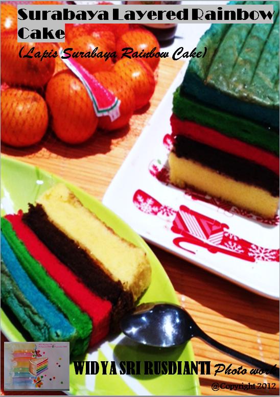Widya Sri Rusdianti's Kitchen: SURABAYA LAYERED RAINBOW CAKE (LAPIS ...