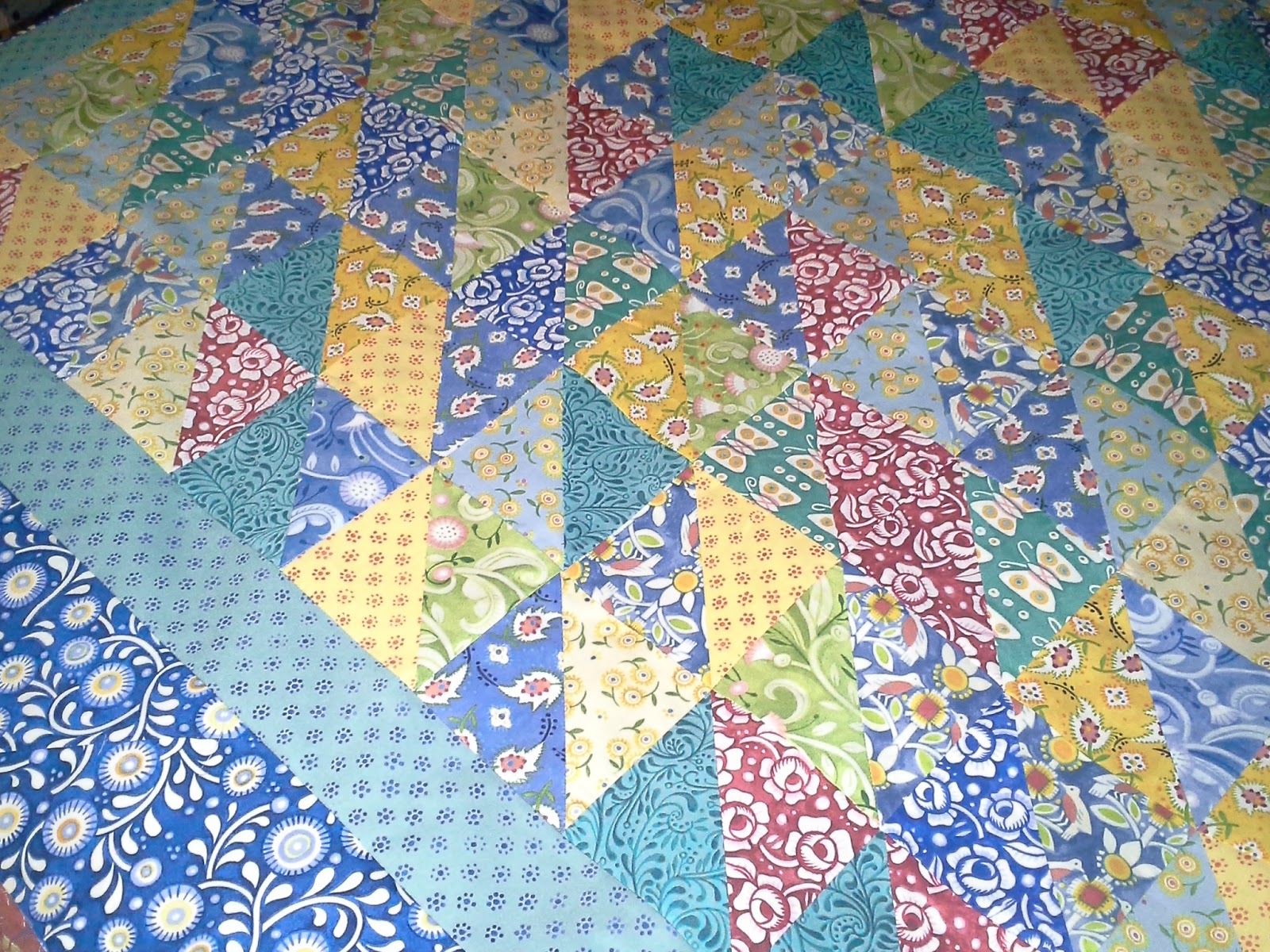 The Parish Piece: Half Square Triangle Quilt...