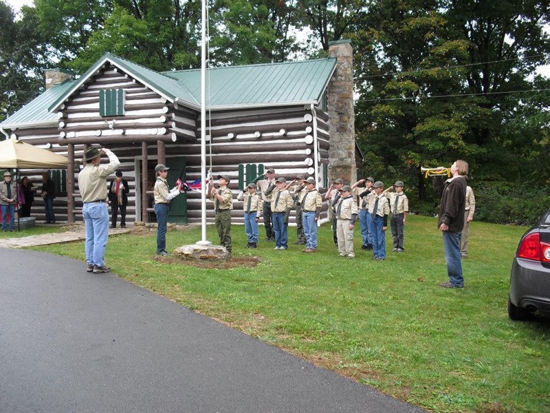 The Log Blog: Some more Boy Scout log cabins.
