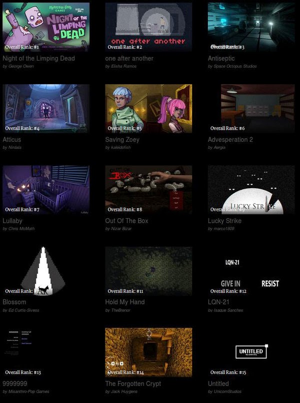 Indie Retro News: Asylum Jam - 48 hour horror game jam produces 50 free ...