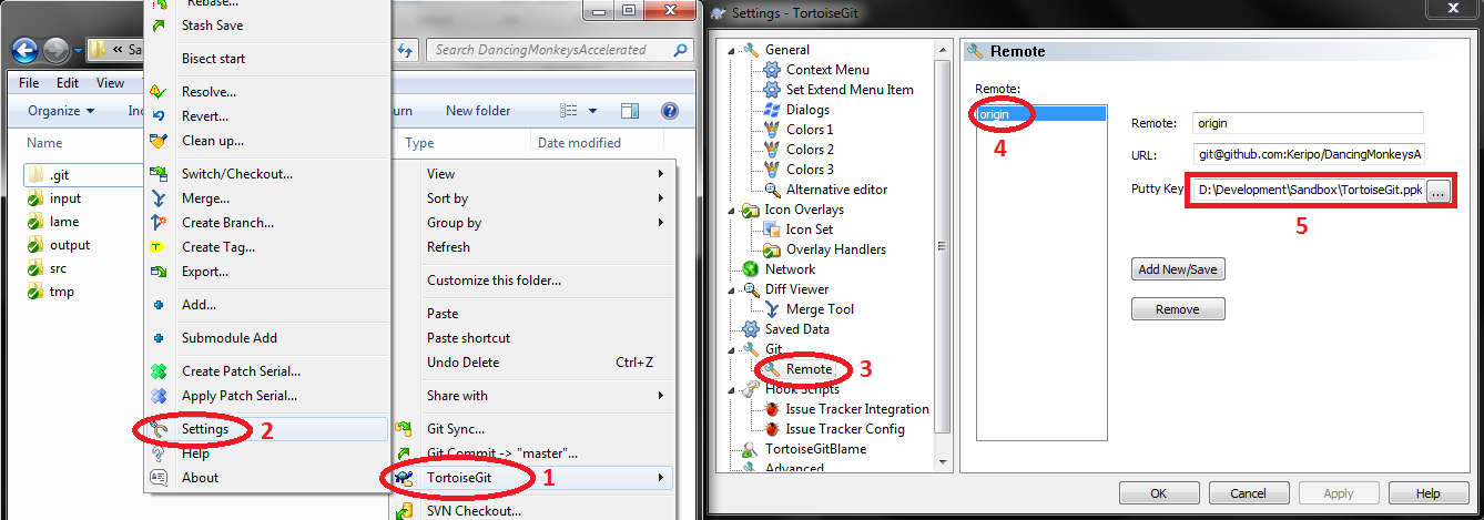 Dancing Monkeys: Accelerated: Git for Windows with TortoiseGit and GitHub