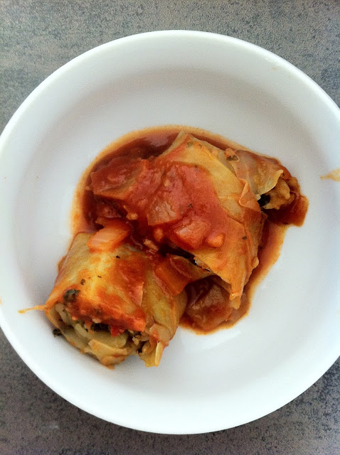 Stuffing cabbage Egyptian style: Maashi Kromb