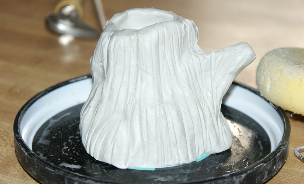 DIY Ring Holder - Handmade Clay Heart Tree Stump Ring Holder for ...