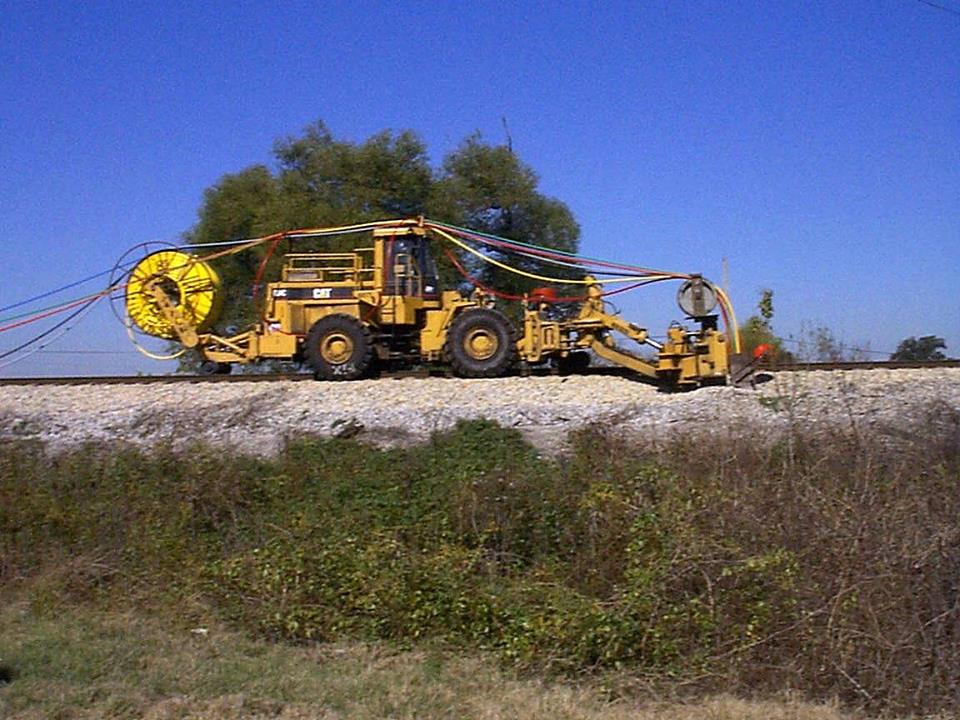 Industrial History: Fiber Optic Plow for Trackside Burial