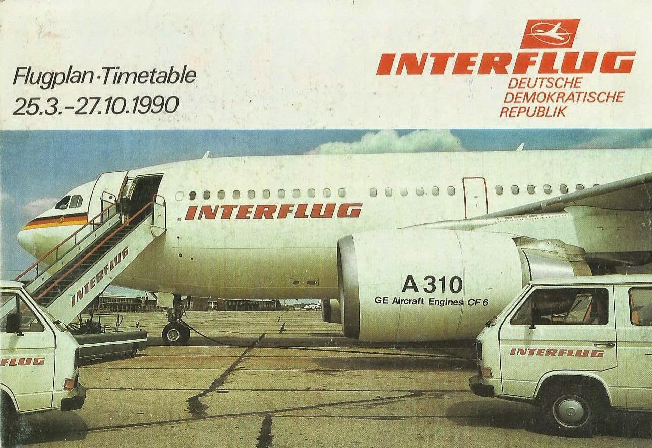 Airline memorabilia: Interflug (1990)