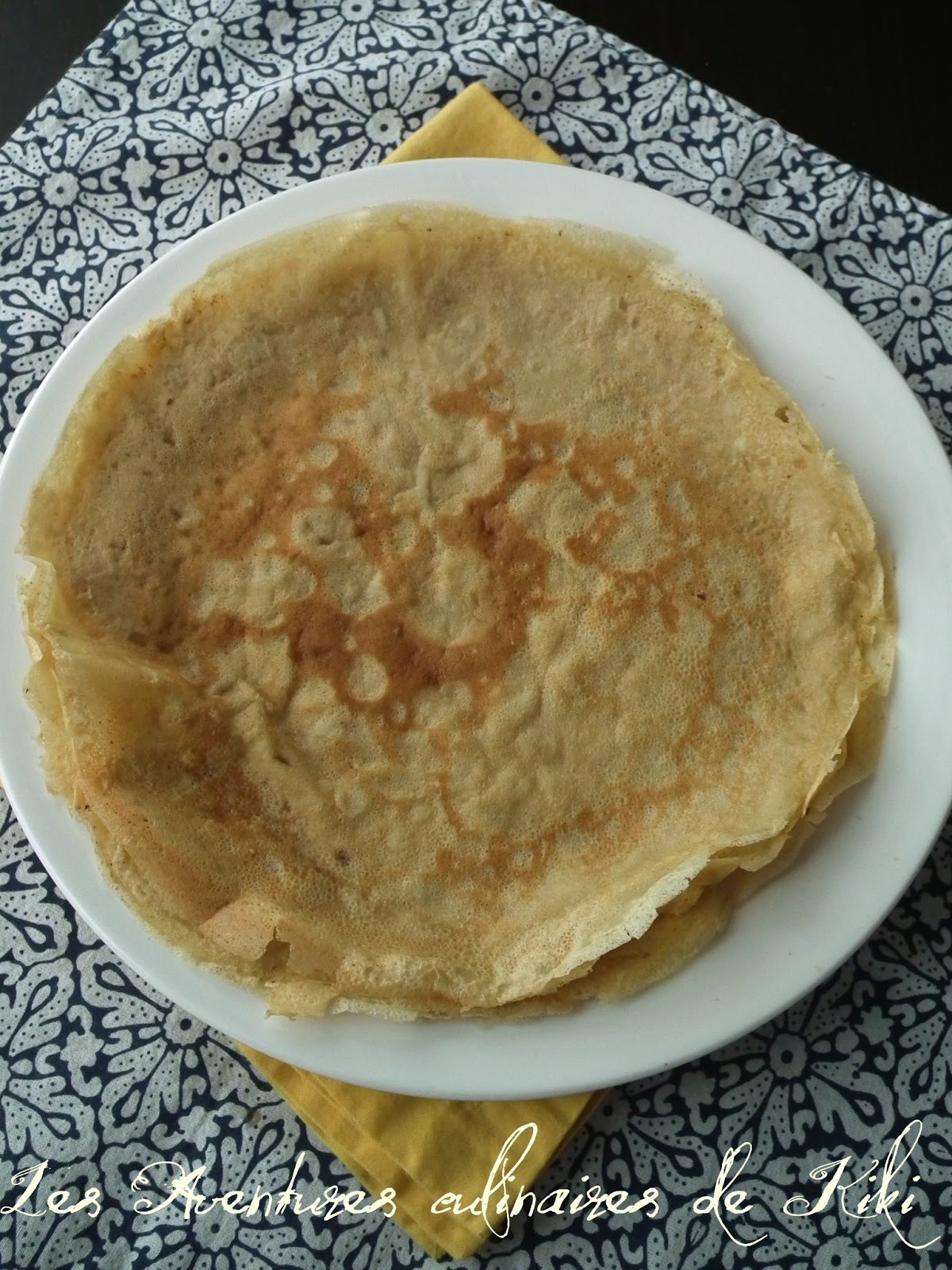 Faits avec amour /Les Aventures culinaires de Kiki: Crêpes fines d ...