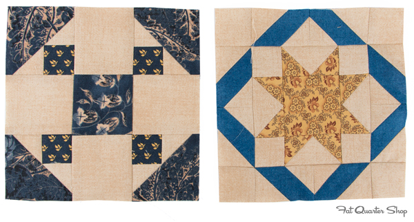 2015 Moda Sampler Shuffle Block - Blocks 23 & 24 | Fat Quarter Shop's ...