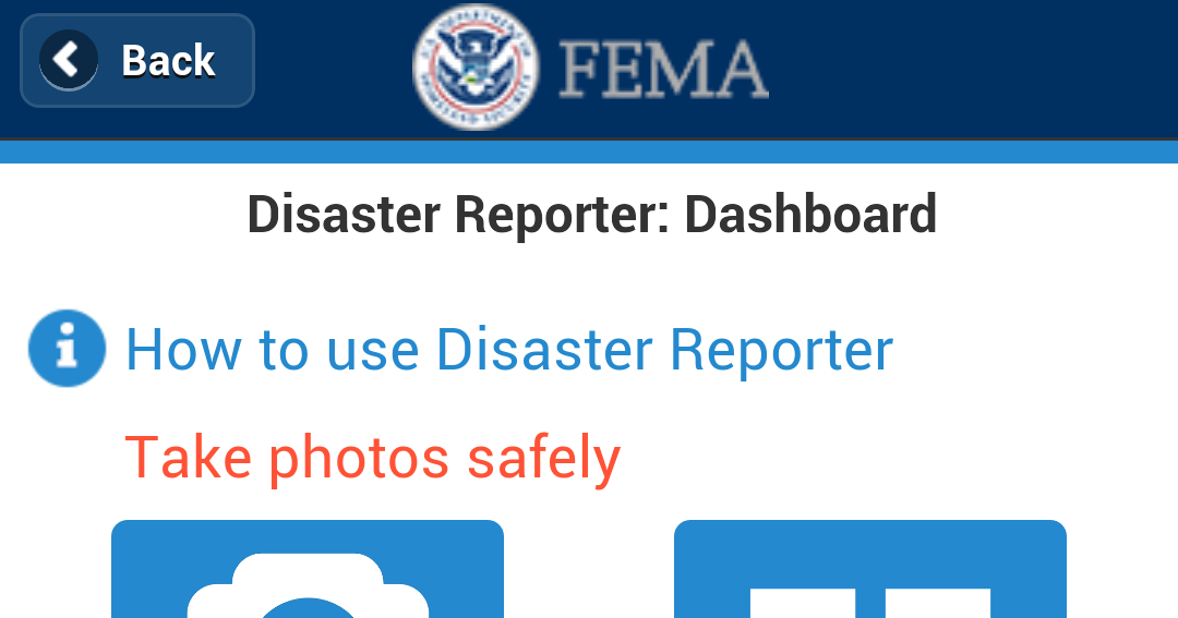 Digital Disaster Relief Support : FEMA Smart Phone App review - Part II