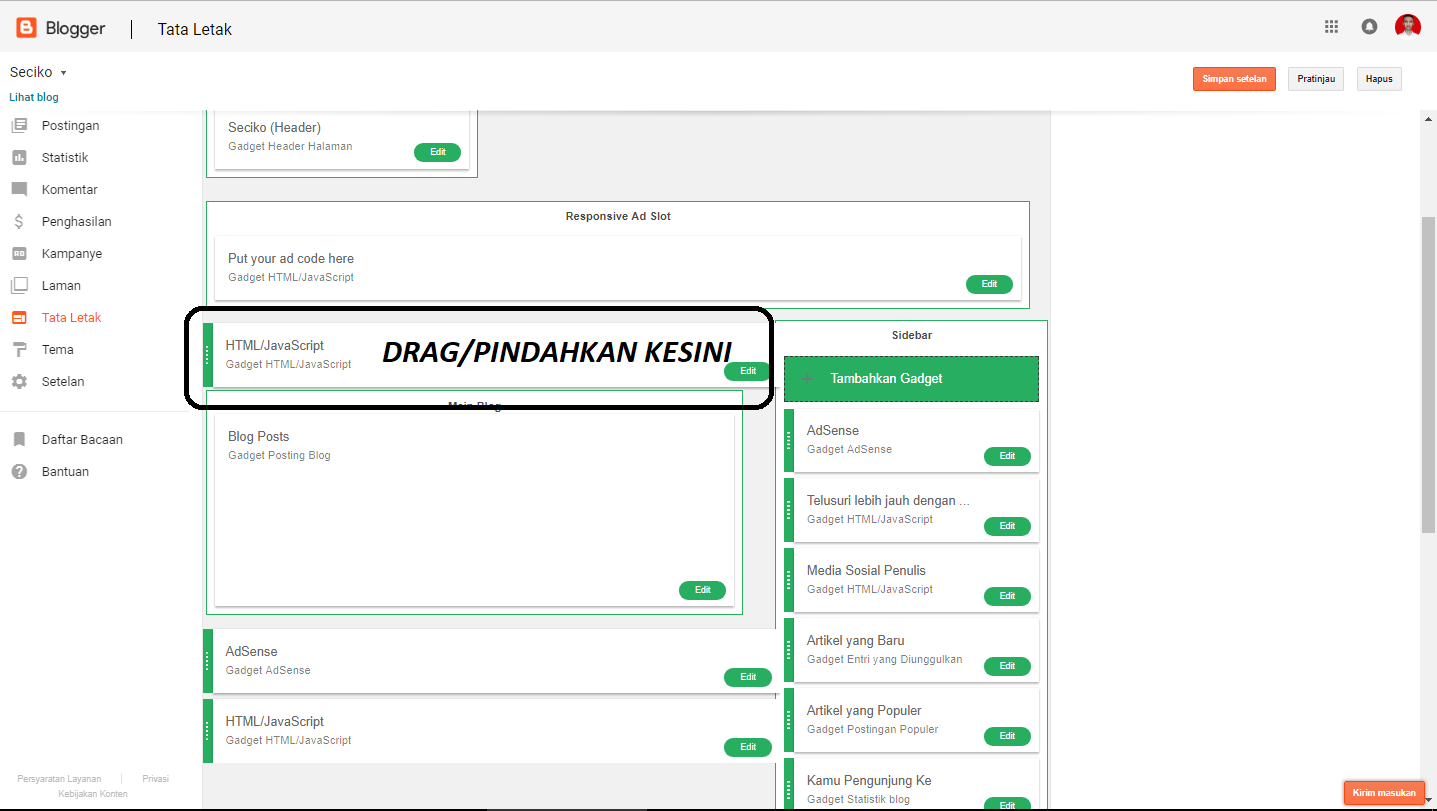Tutorial Cara Membuat Menu Navigasi di Blogspot Melalui Tata Letak ... Tutorial Cara Membuat Menu Navigasi di Blogspot Melalui Tata Letak ...