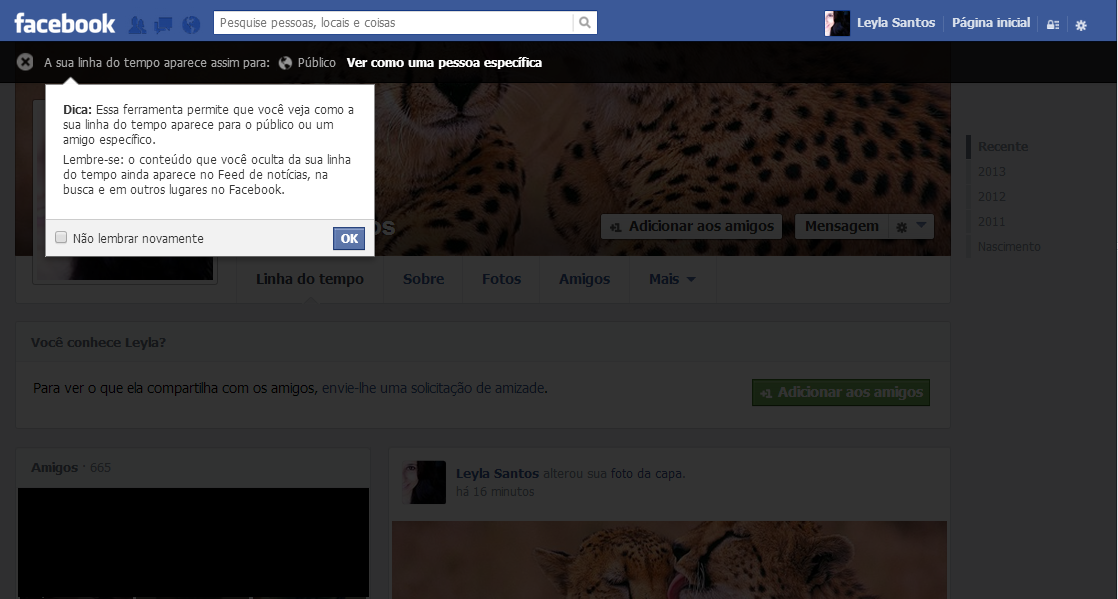 Tecla Ti: Como as pessoas veem o seu perfil do Facebook?!