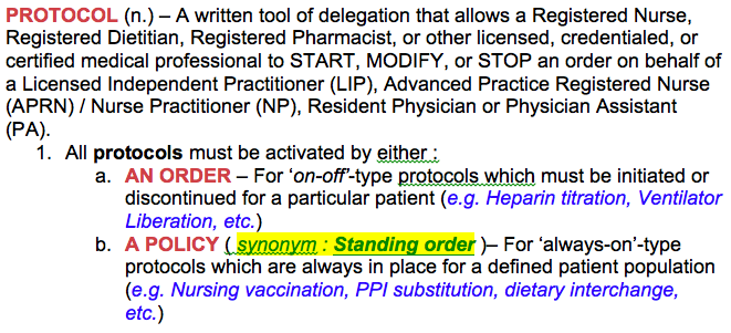 DirkMD - CMIO Perspective: An Opinion : What exactly are "Protocols ...
