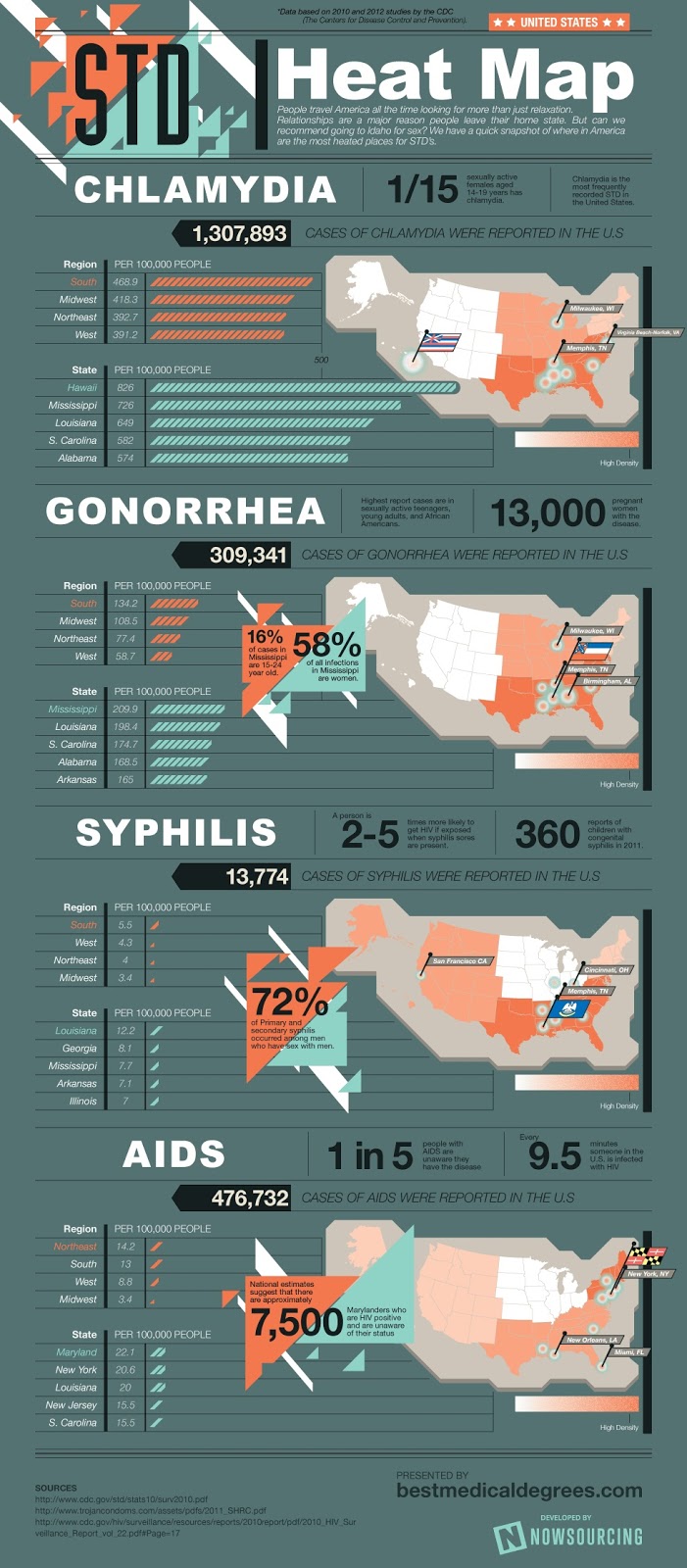 Geographic Travels Std Map Of The United States Reveal Interesting Medical Geography