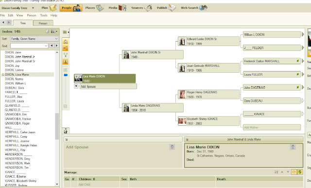 Dixon/Dagenais Family Genealogy Blog: 2017