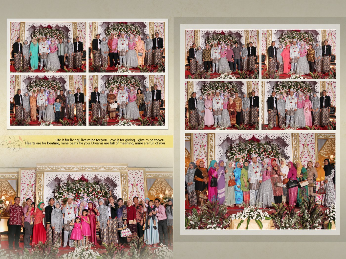 Contoh Photo Kolase Album Pernikahan Sederhana ~ Editing Album Wedding ...
