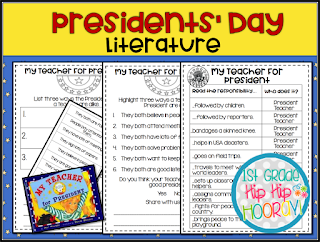 1st Grade Hip Hip Hooray!: Presidents' Day