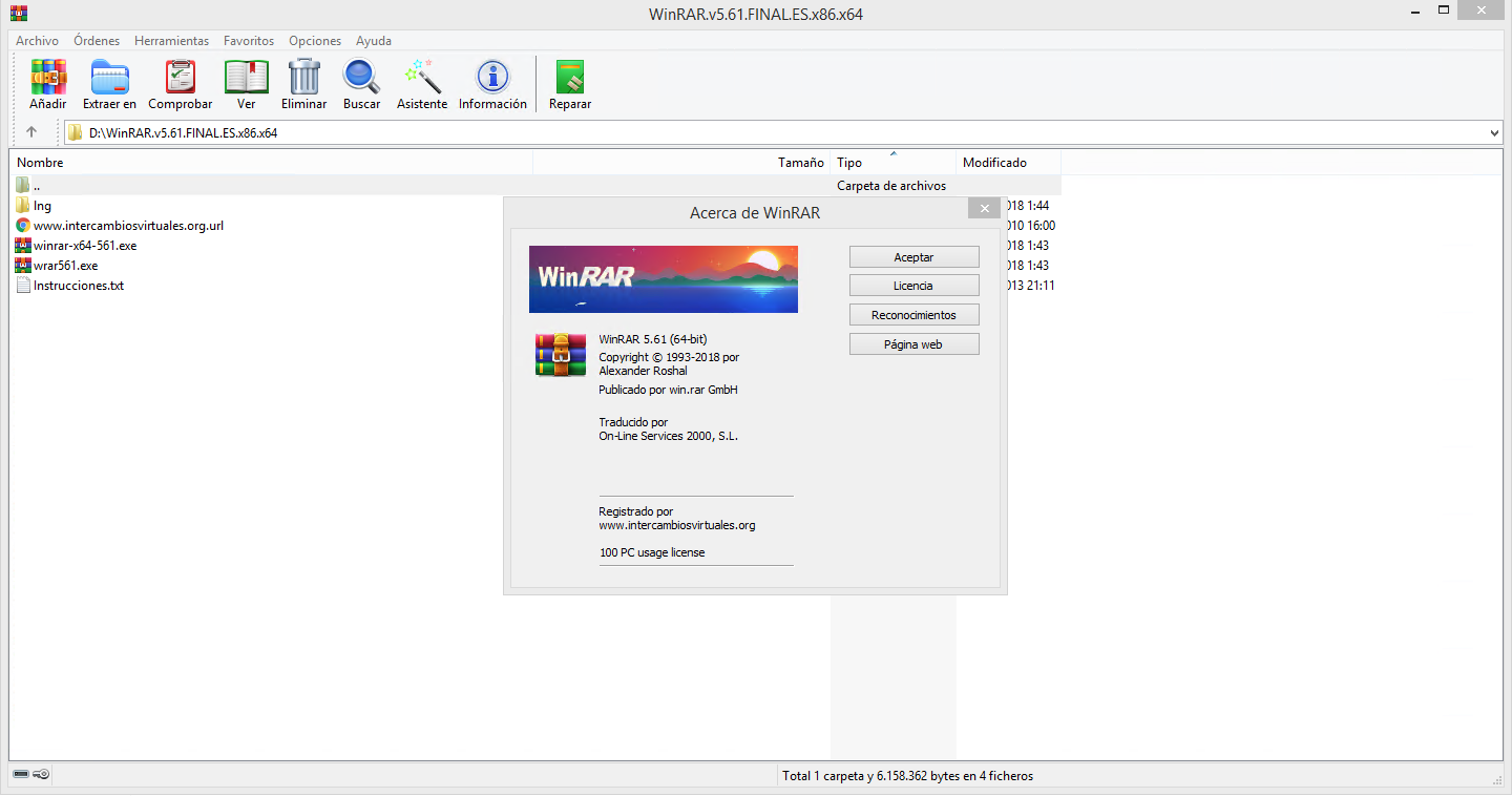WinRAR v5.61 FINAL Español, Poderoso Compresor en Ficheros RAR, ZIP ...