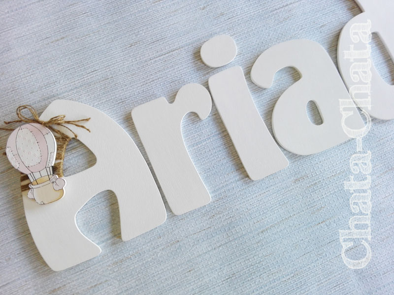 Chata-chata. Decoración infantil: LETRAS PARA "ARIADNA"