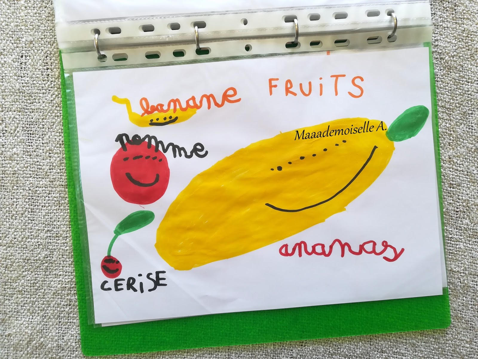Maaademoiselle A.: || Activité - Cahier sur les légumes
