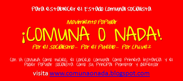 COMUNA o NADA: MADUREMOS JUNTOS