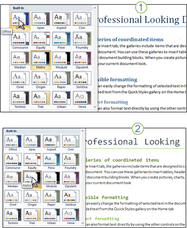 Themes In Microsoft Word 2010 ~ Microsoft Office Support