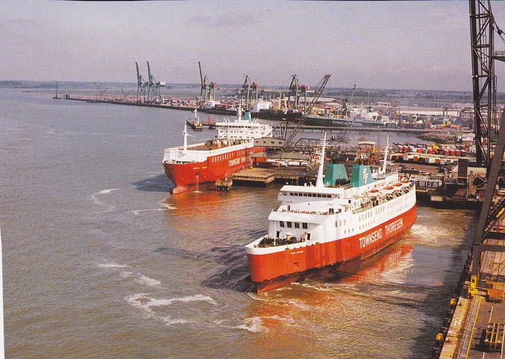 ASN / Townsend Thoresen / P & O Ferries. Port Of Felixstowe