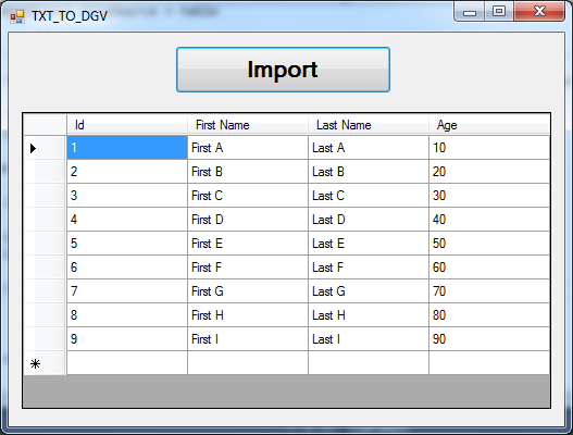 VB.Net Import Txt File Text To DataGridview - C#, JAVA,PHP, Programming ... VB.Net Import Txt File Text To DataGridview - C#, JAVA,PHP, Programming ...