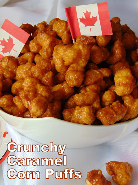 Crunchy Caramel Corn Puffs