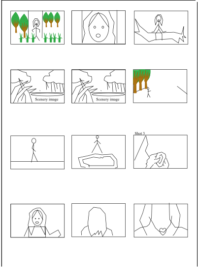 Madeleine Evans A2 Media Coursework: Storyboard progression 2 Page 2