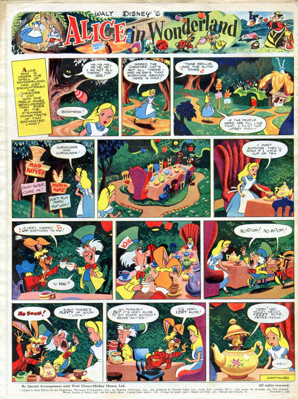 Disney Alice In Wonderland Tea Party Mouse