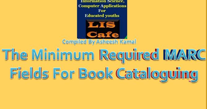 Minimum required fields for book cataloguing