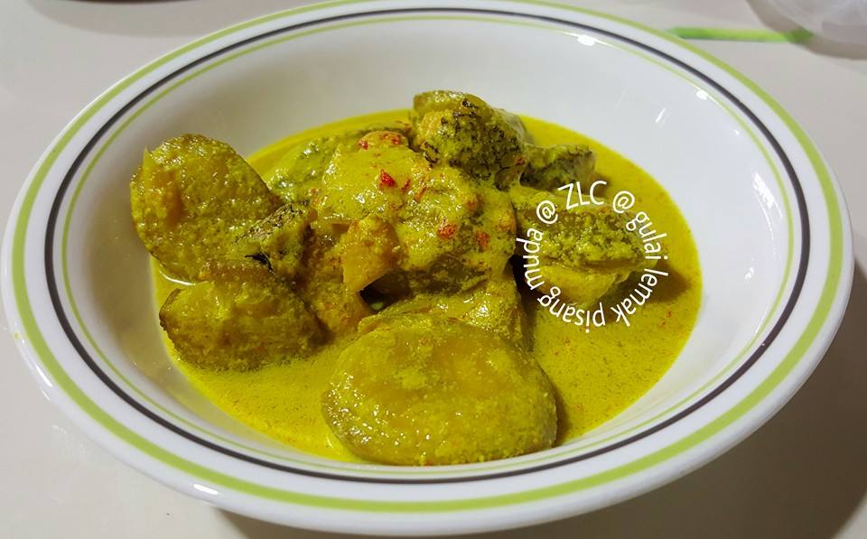 ZULFAZA LOVES COOKING: Gulai lemak pisang muda dengan ikan masin