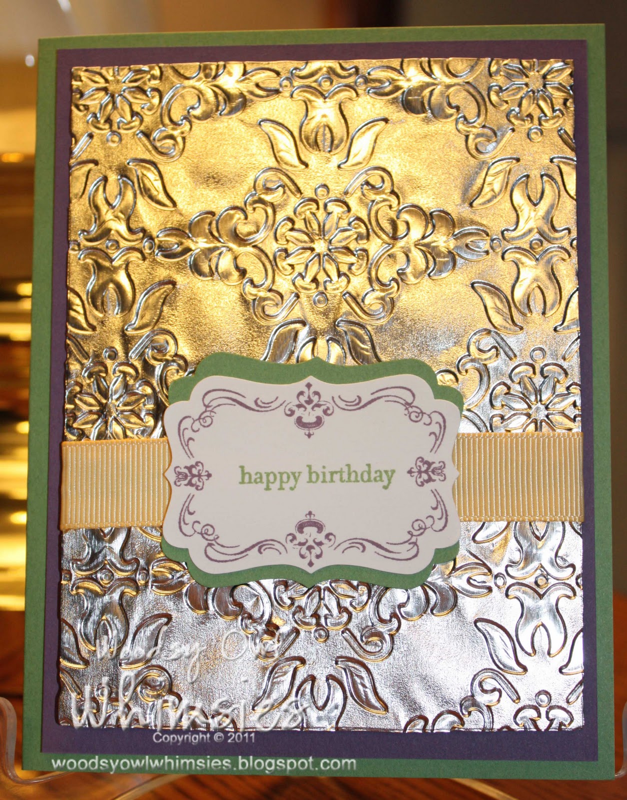 Woodsy Owl's Whimsical World: Embossed Aluminum Foil