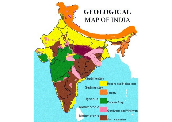 GEOLOGICAL STRUCTURE OF INDIA - UPSC - TNPSC General Knowledge
