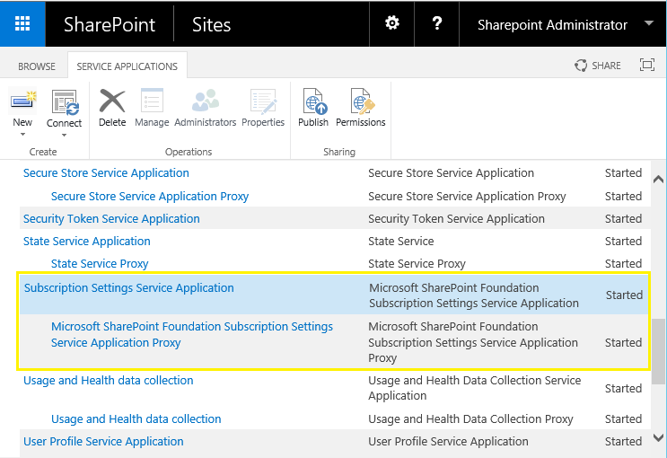 Create Subscription Settings Service Application in SharePoint using PowerShell - SharePoint Diary