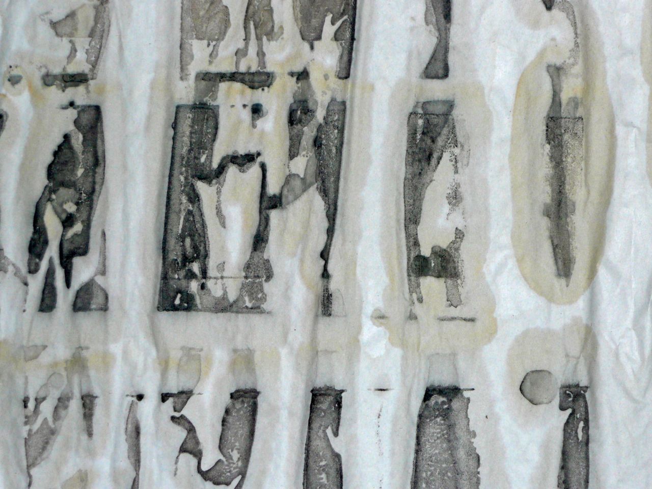 tracemarks: ink sludge and papermarks ..........