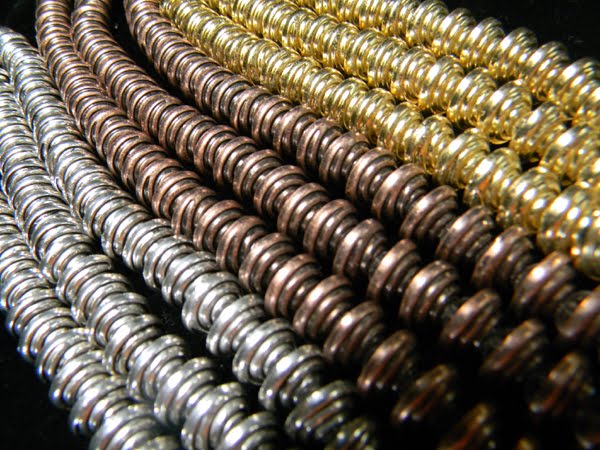 Anita's Bead Blog: New Metal Beads and Bead Caps