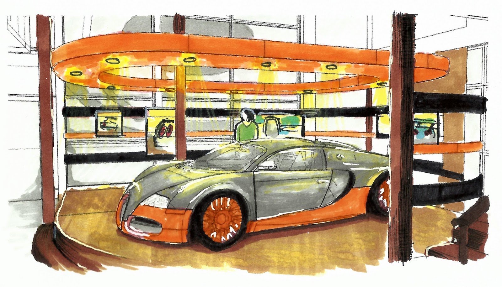 Manson's Design: Car Showroom
