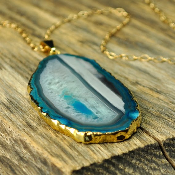 Fresh Coat of Paint: Trend Round-Up: Geode Necklaces