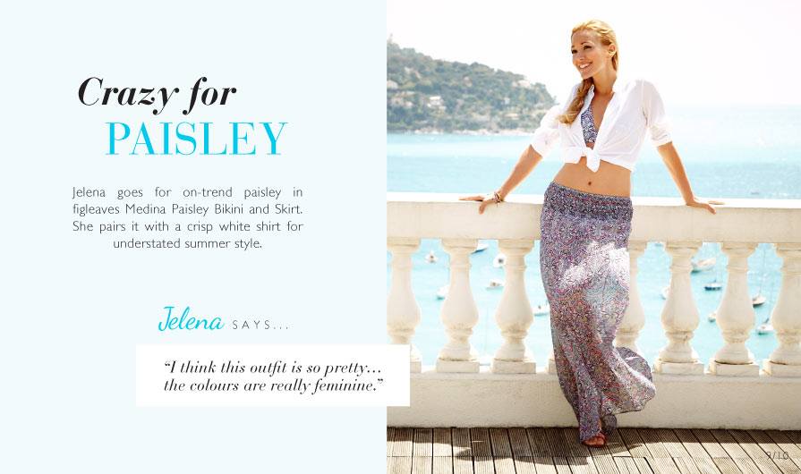 Novak Djokovic's girlfriend Jelena Ristic poses for Figleaves Summer ...