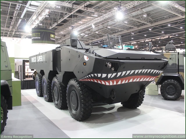 Iveco displays 8x8 SuperAV for the first time in the UK at DSEI 2013 ...