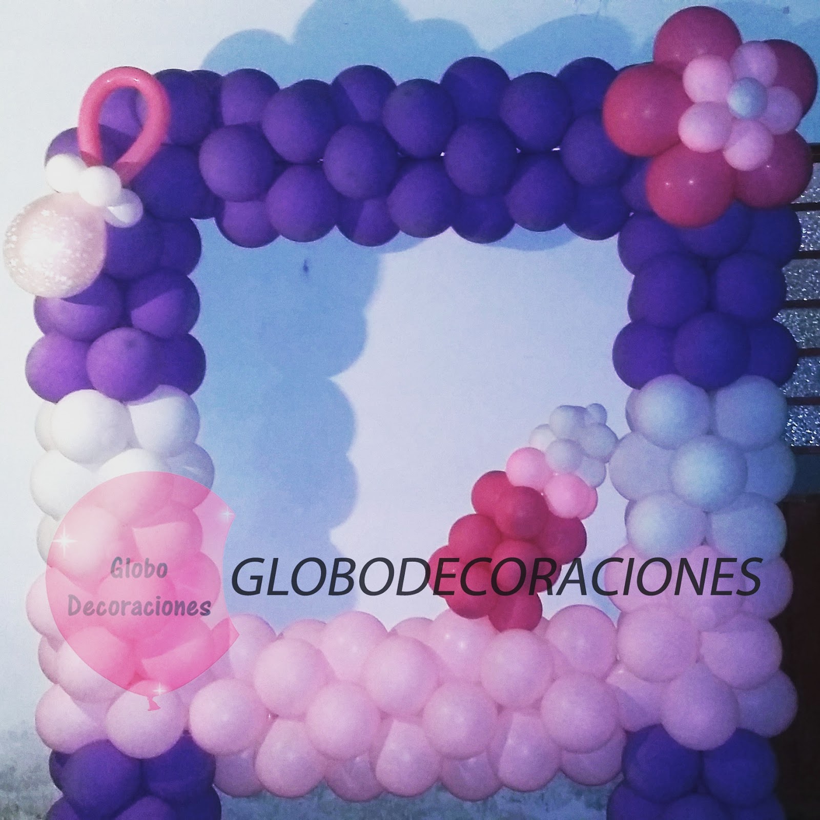 GloboDecoraciones: MARCO PARA FOTOS EN GLOBOS