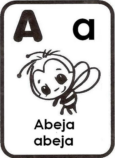 ABECEDARIO EN BLANCO Y NEGRO