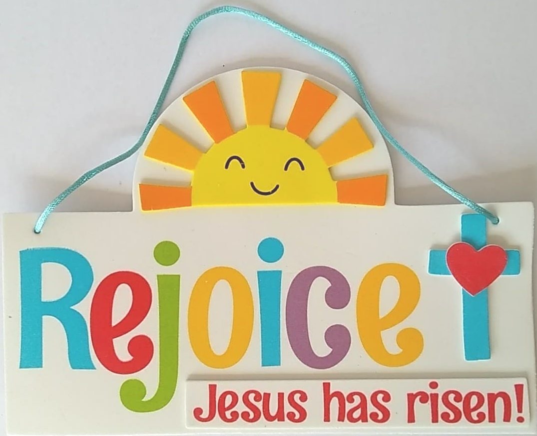 Petersham Bible Book & Tract Depot: Rejoice Jesus Has Risen Sign Craft Kit