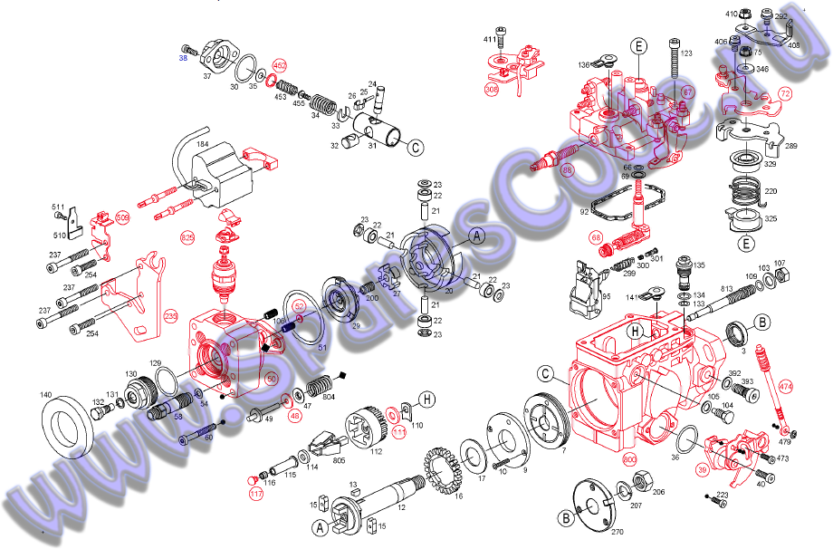 SparesCode: 0 460 494 417, Distributor injection pump, VE4/9F2100R471-3