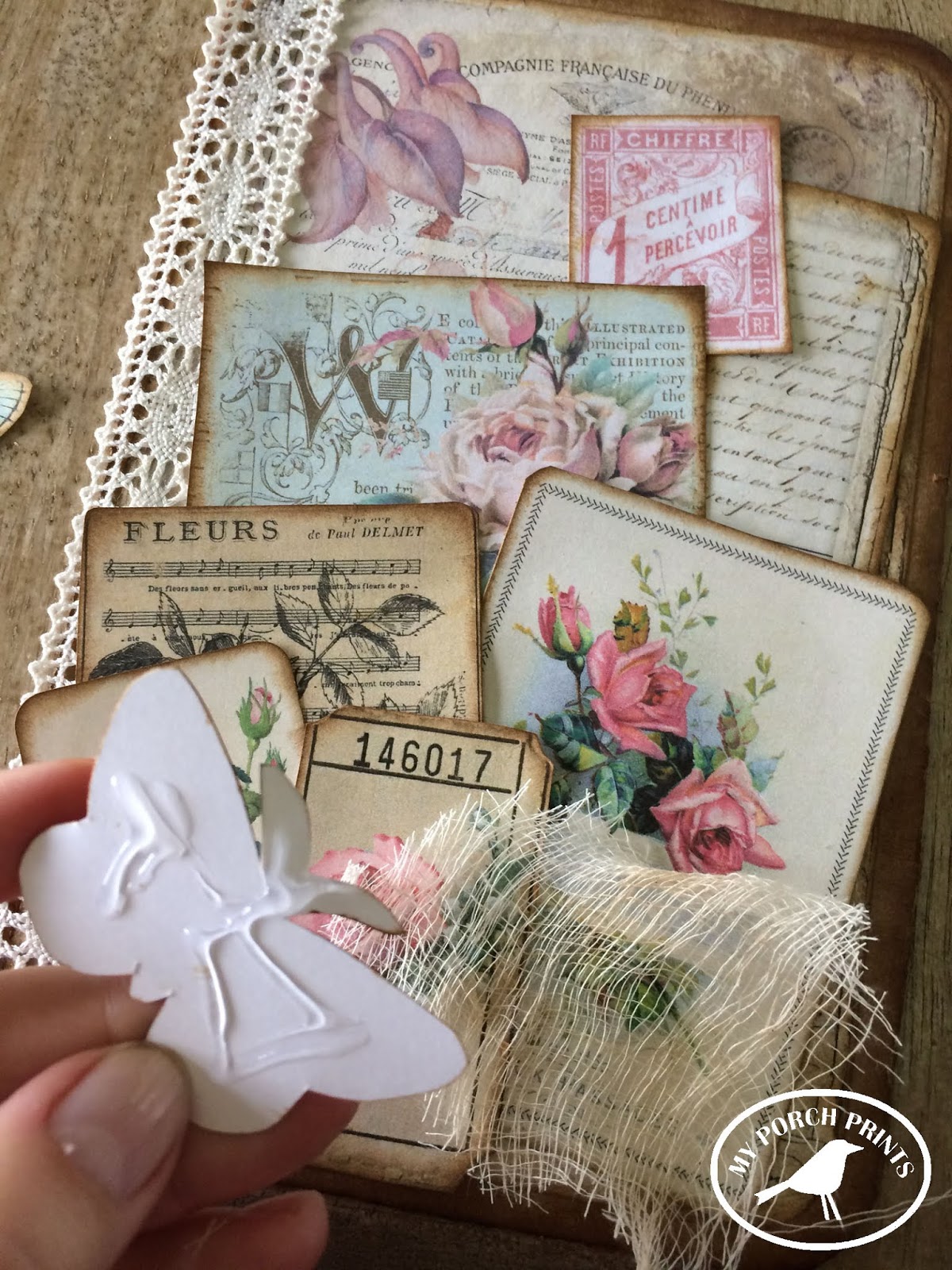 My Porch Prints: Layered Junk Journal Cover Tutorial