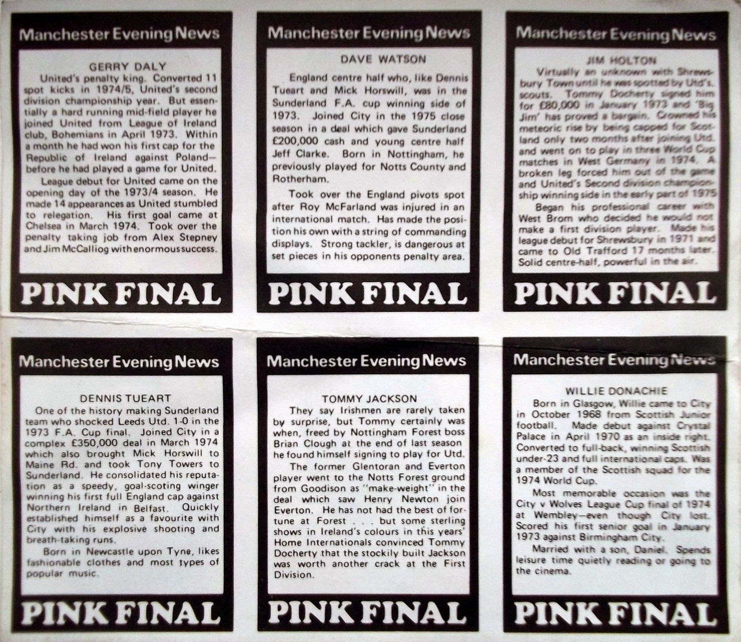 Football Cartophilic Info Exchange: 2015-02-08