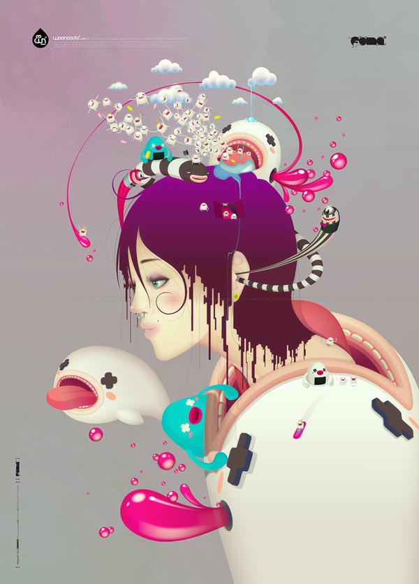 30 Amazing Colorful Vector Illustrations | Mow Design | Graphic Design Blog