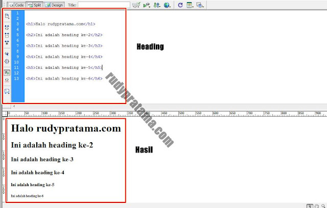 Cara Membuat Heading HTML Agar Struktur Website Lebih Rapi